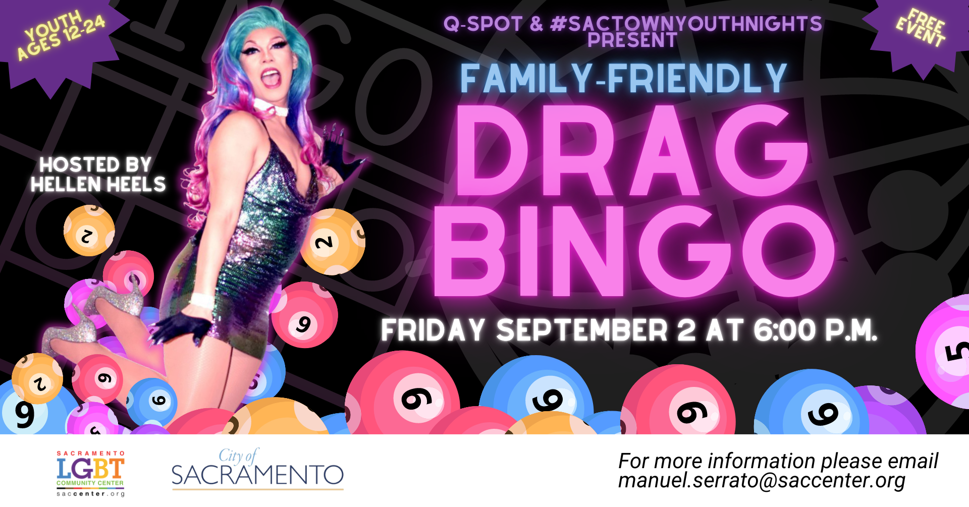 Family Friendly Drag Bingo Sacramento LGBT Community Center